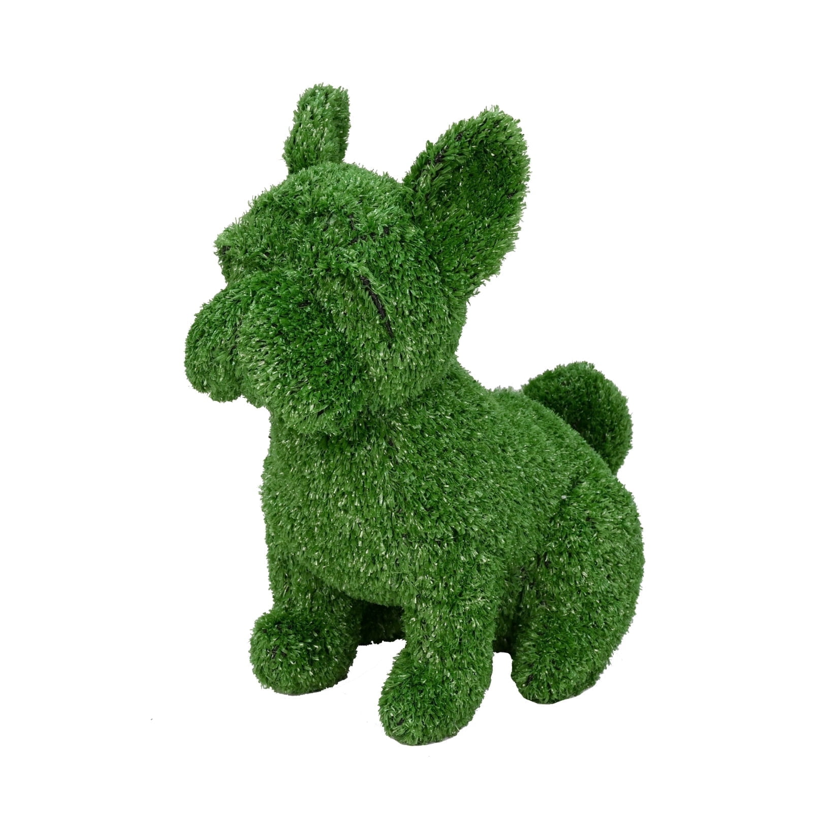 Lush Estate Turf Topiary French Bulldog, 13", Lifelike Artificial Grass ...