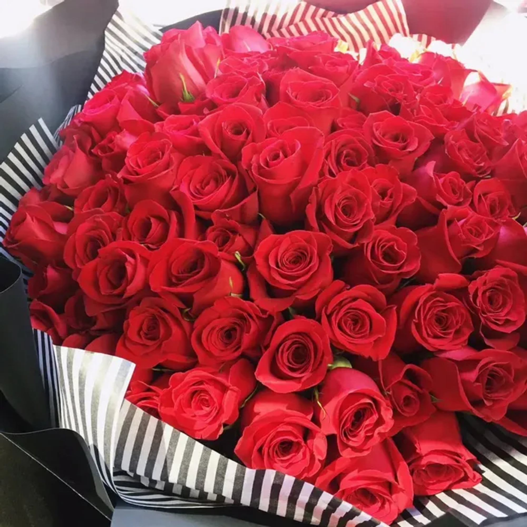 Lush Floral Lush Floral Red Roses Wrapped Bouquet - Extravaganza ...