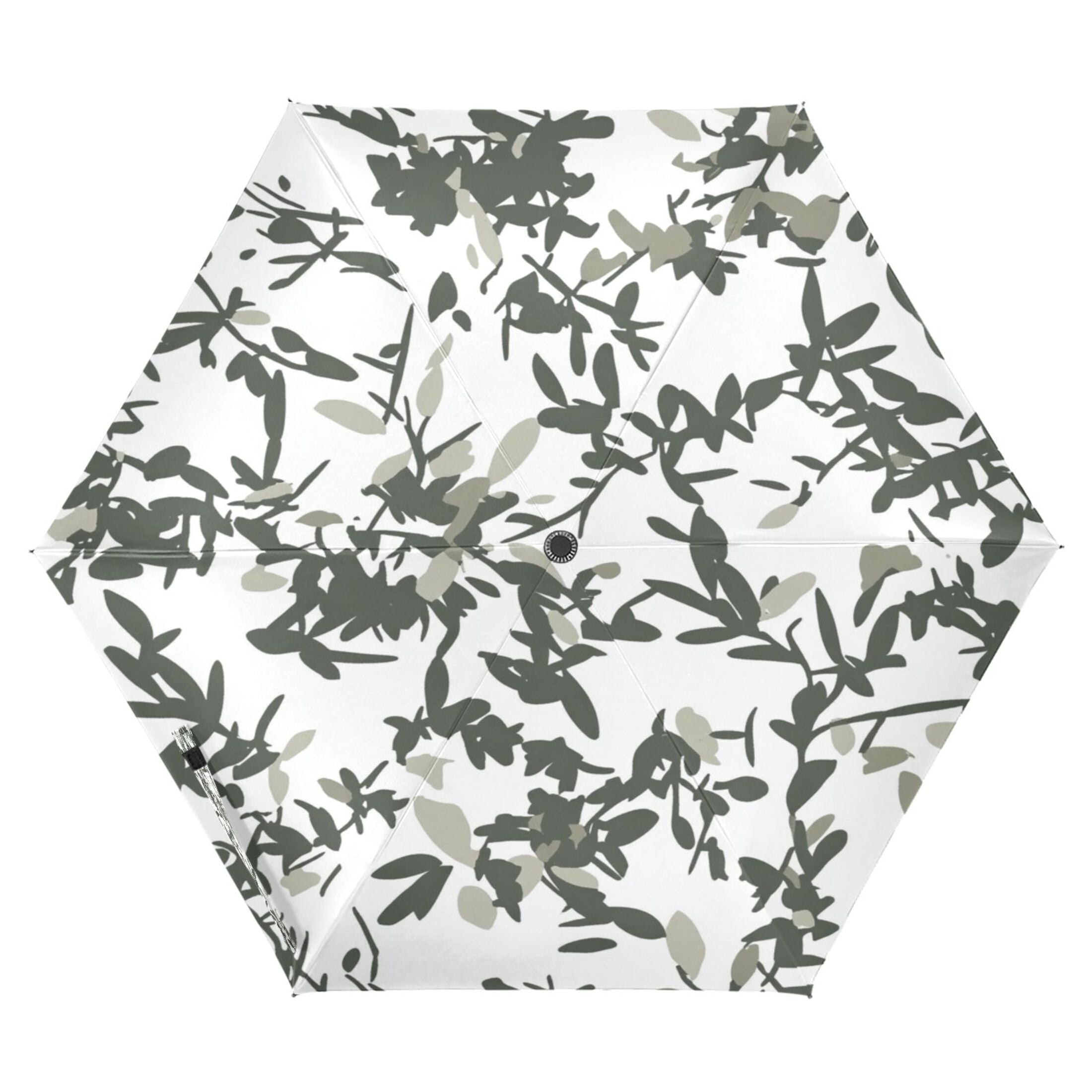 Lush Foliage Pattern Folding Umbrella UV50+ Waterproof Sun Protection ...