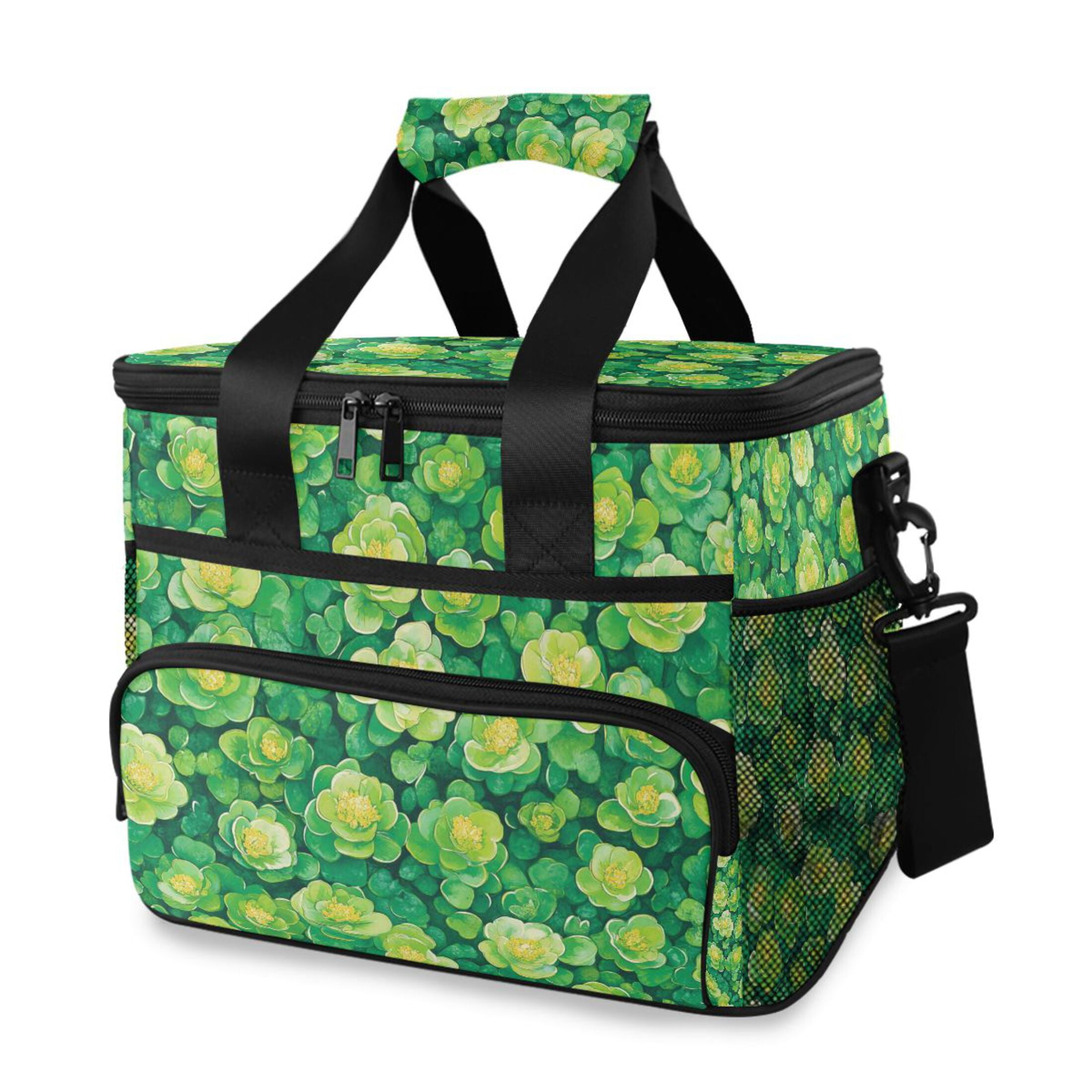 Lush Green Succulent Insulated Lunch Bag 15L Cooler Box for Women Men ...
