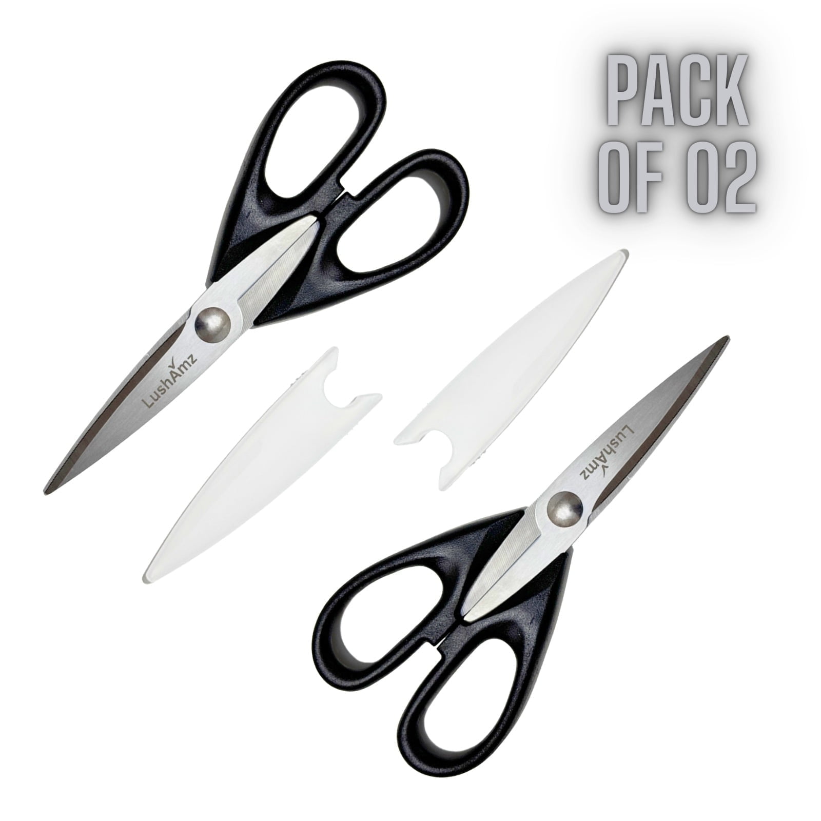 LushAMZ All-Purpose Kitchen Scissors, Stainless Steel Shears for ...