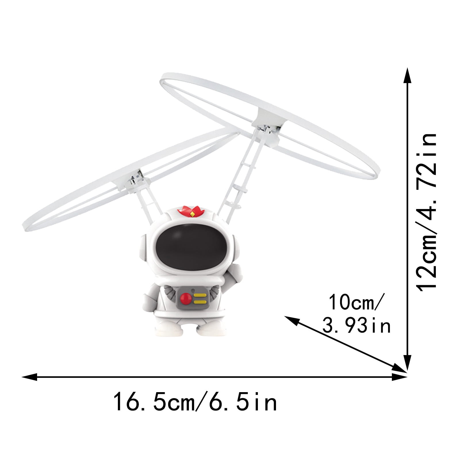 Lushas The Astronauts Flying Toy Hand Controlled Flying Toys Led Lights ...