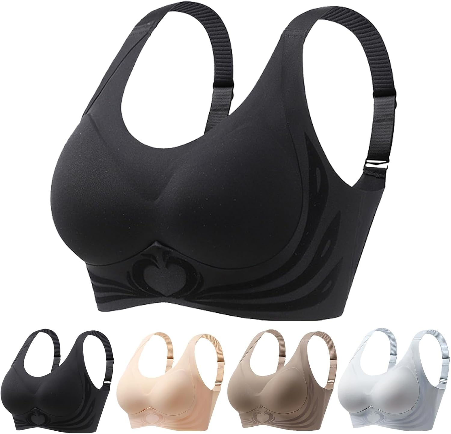 Lushfitting Powerful Push-Up Bra, [Upgrade] Zekear Wireless Push-Up Bra ...