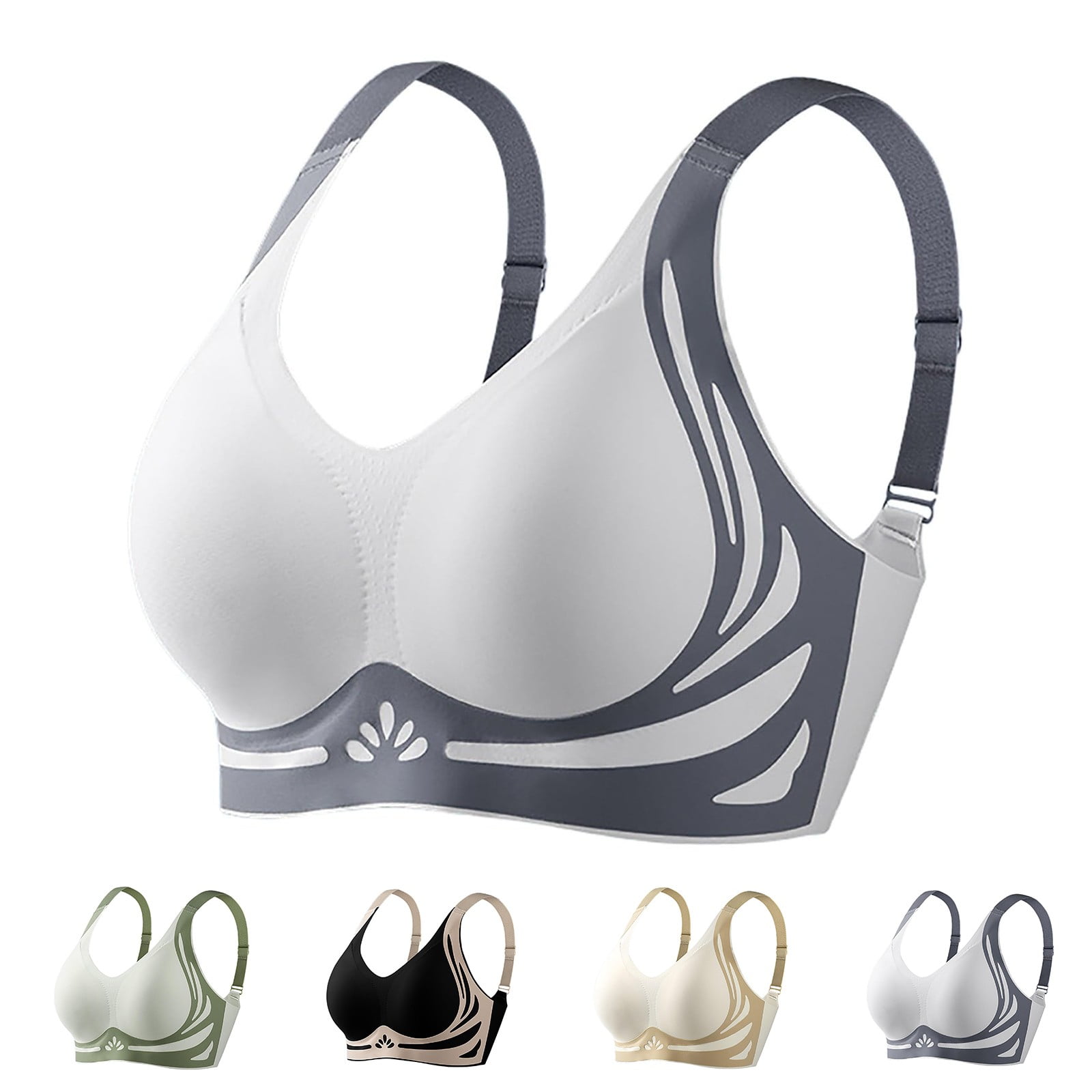 Lushfitting Powerful Push-Up Seamless Bra, Women's Full Coverage ...