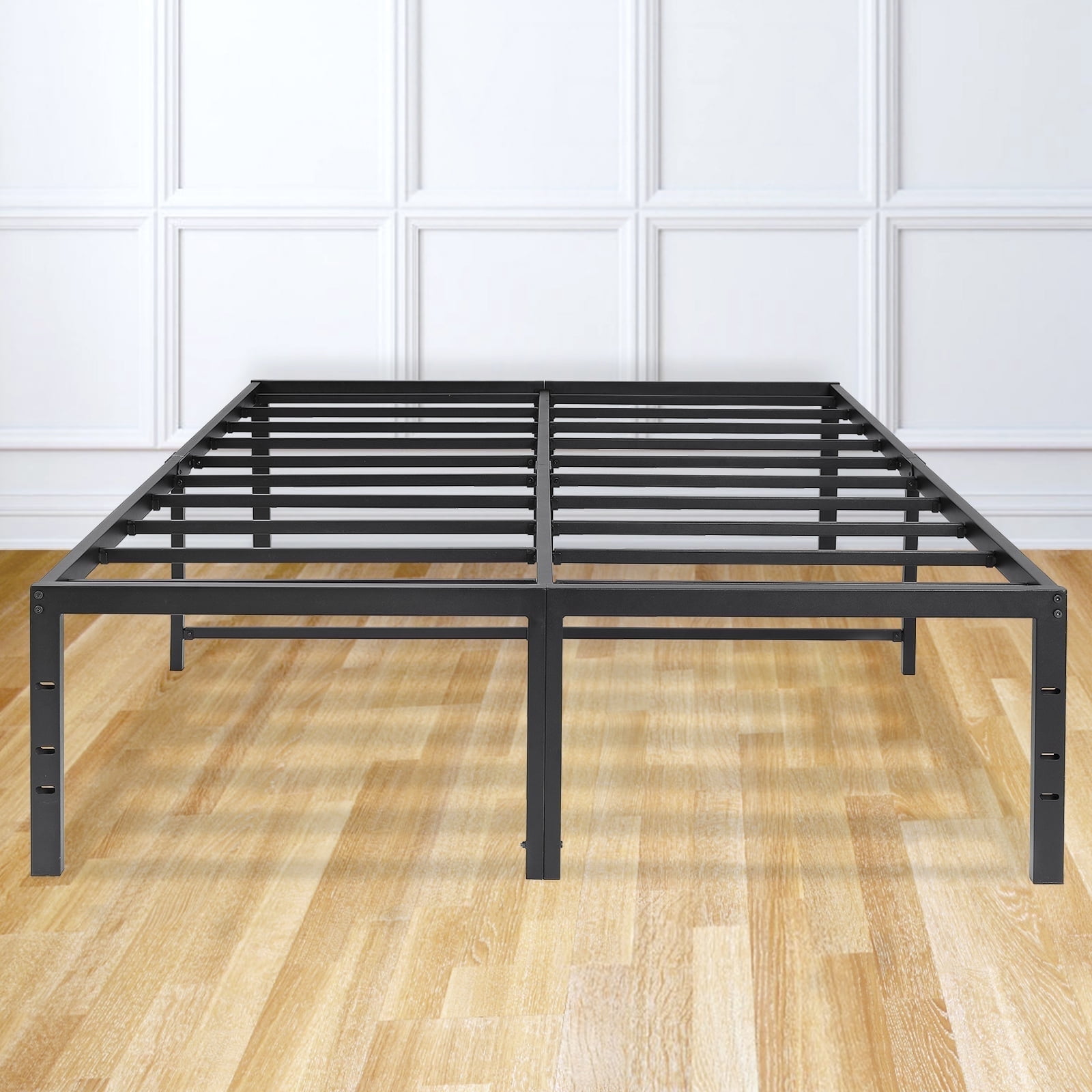 Lusimo King Size Bed Frame 18 inch Heavy Duty King Metal Bed Frame with ...