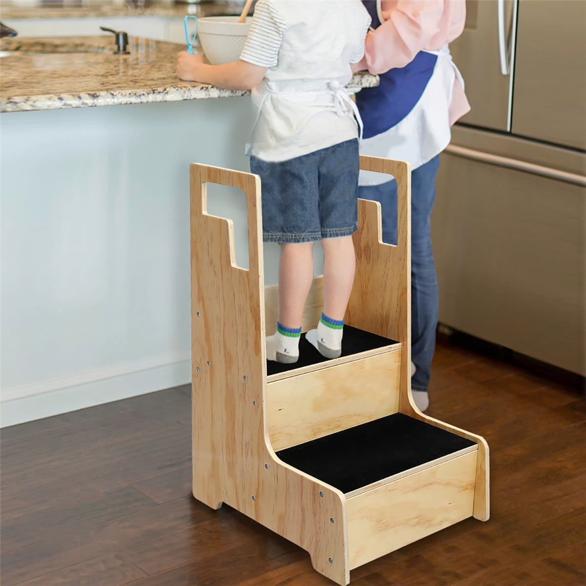 Wooden Kitchen Step Stool