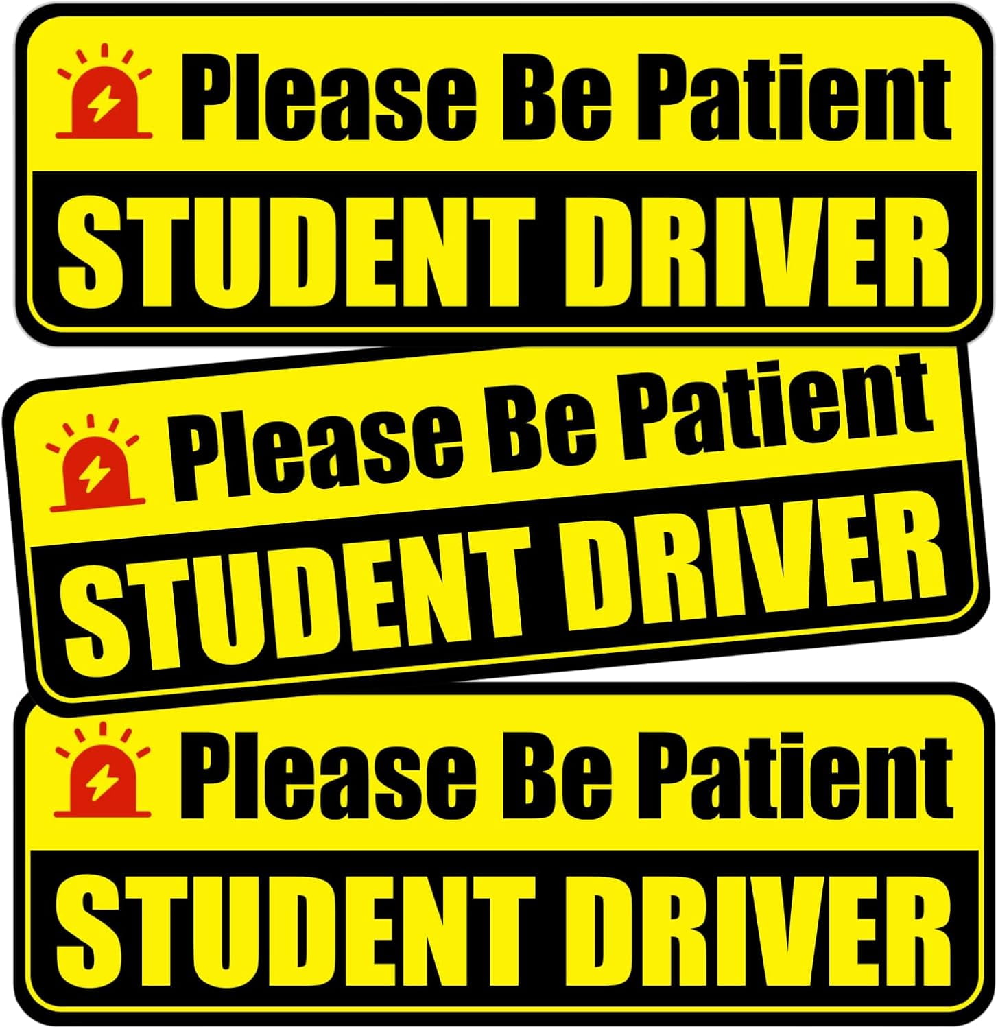 Lusinus Student Driver Magnet for Car - 2-Pack Reflective Funny ...