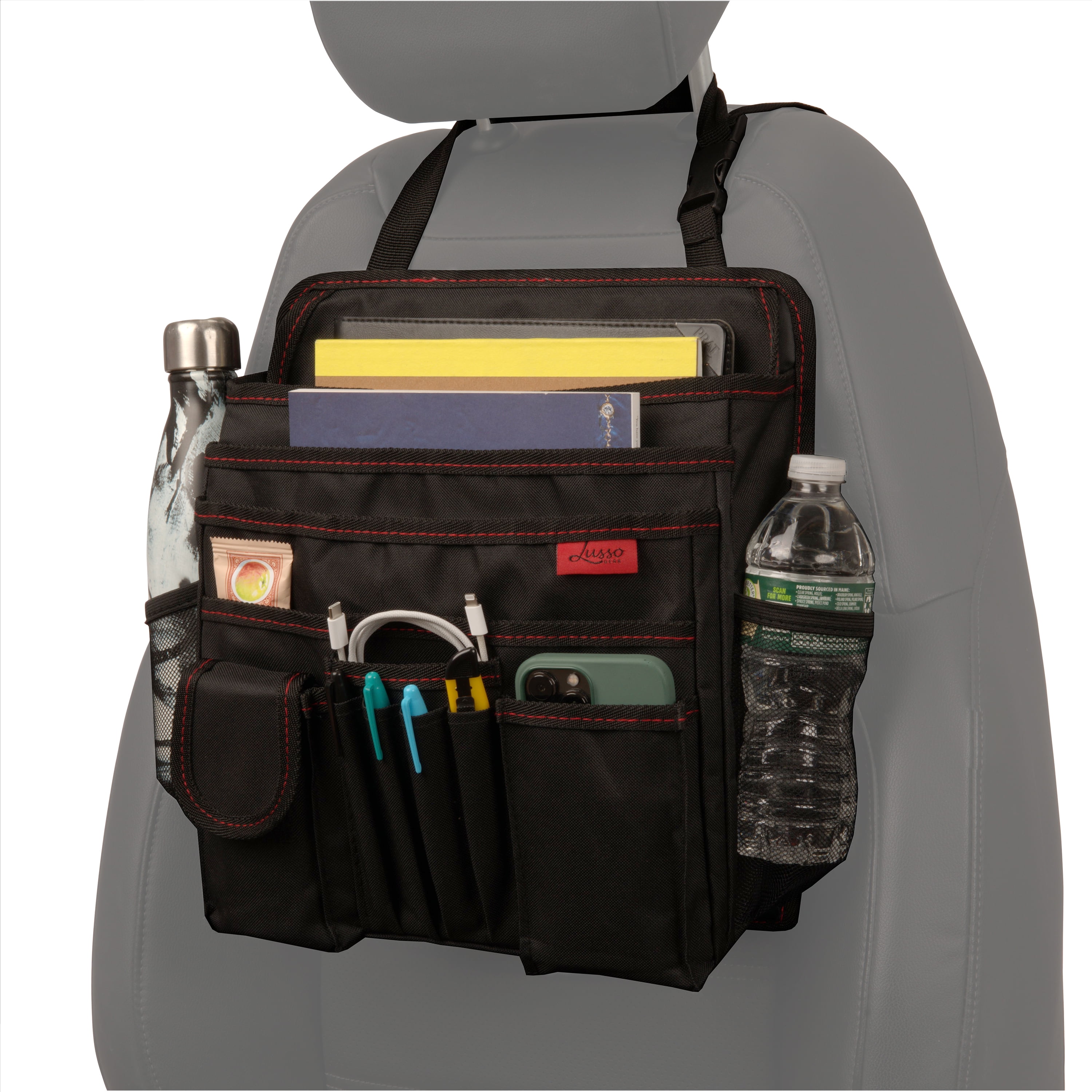 Lusso Gear Multifunctional Car Seat Organizer | Front or Backseat | 9 ...