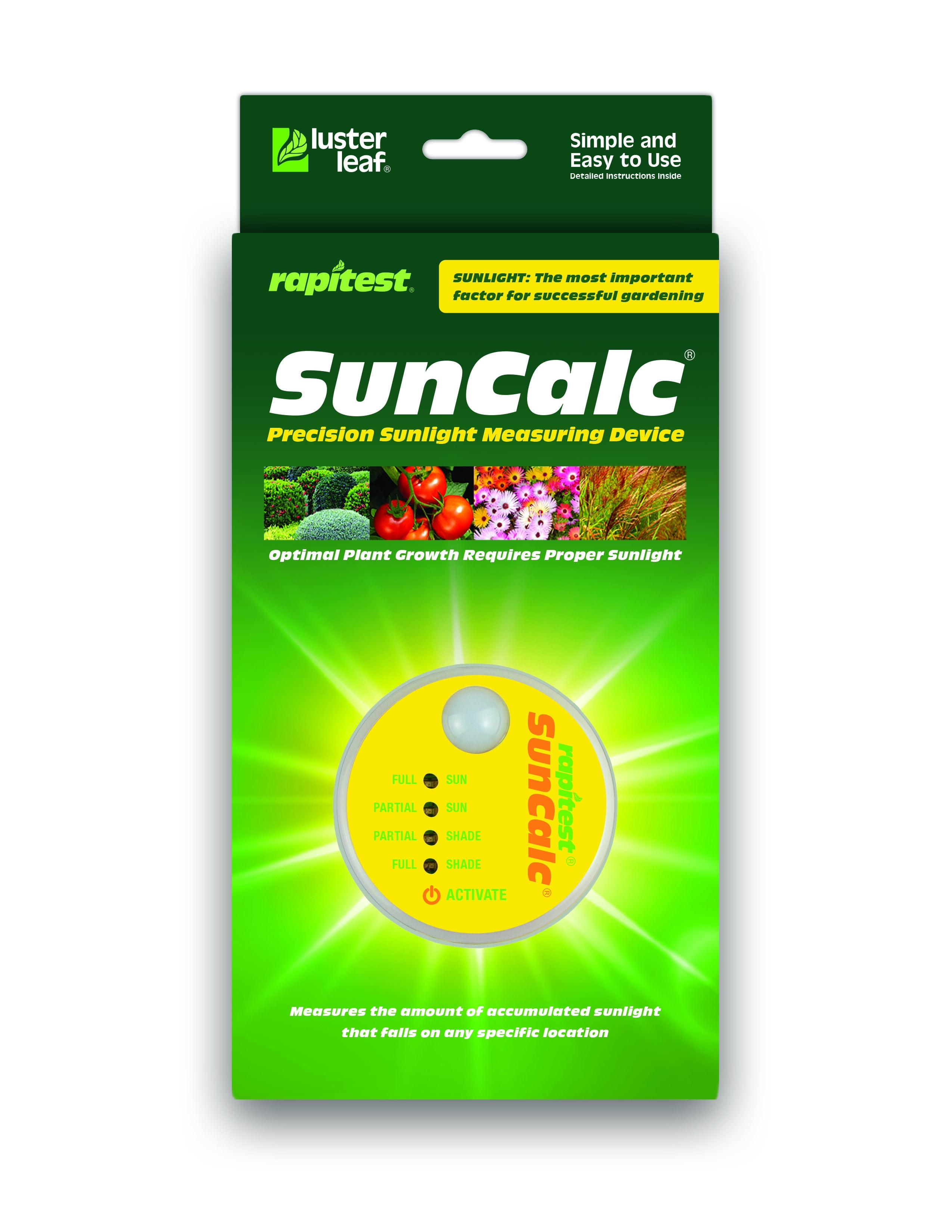 Luster Leaf SunCalc - Sunlight Calculator for Gardeners and Plants ...
