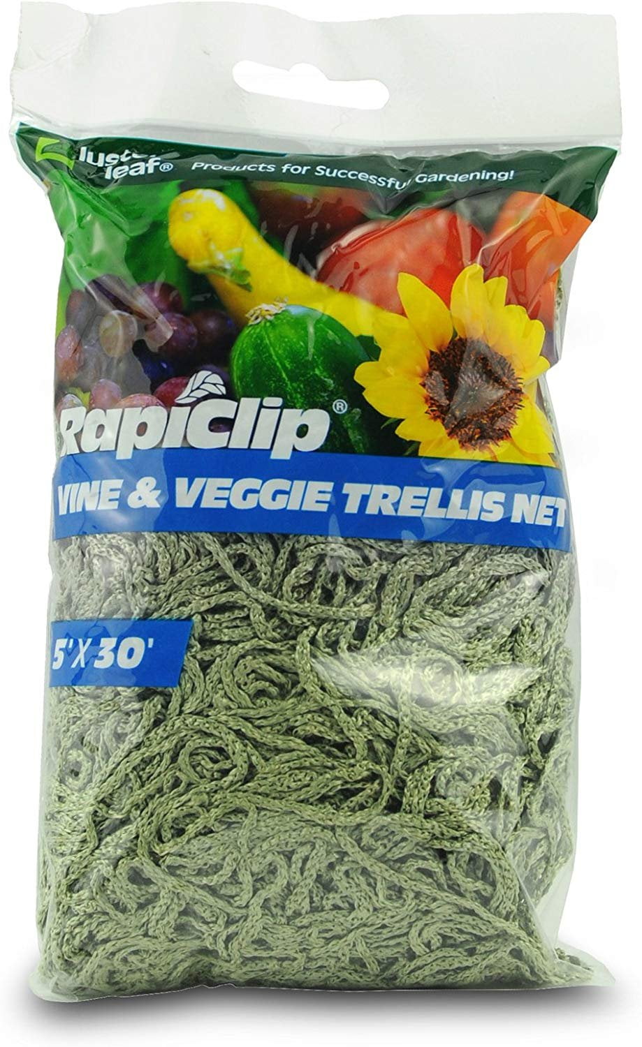 Luster Leaf 869 Vine and Veggie Trellis Net, 5x30 ft, Green - Walmart.com