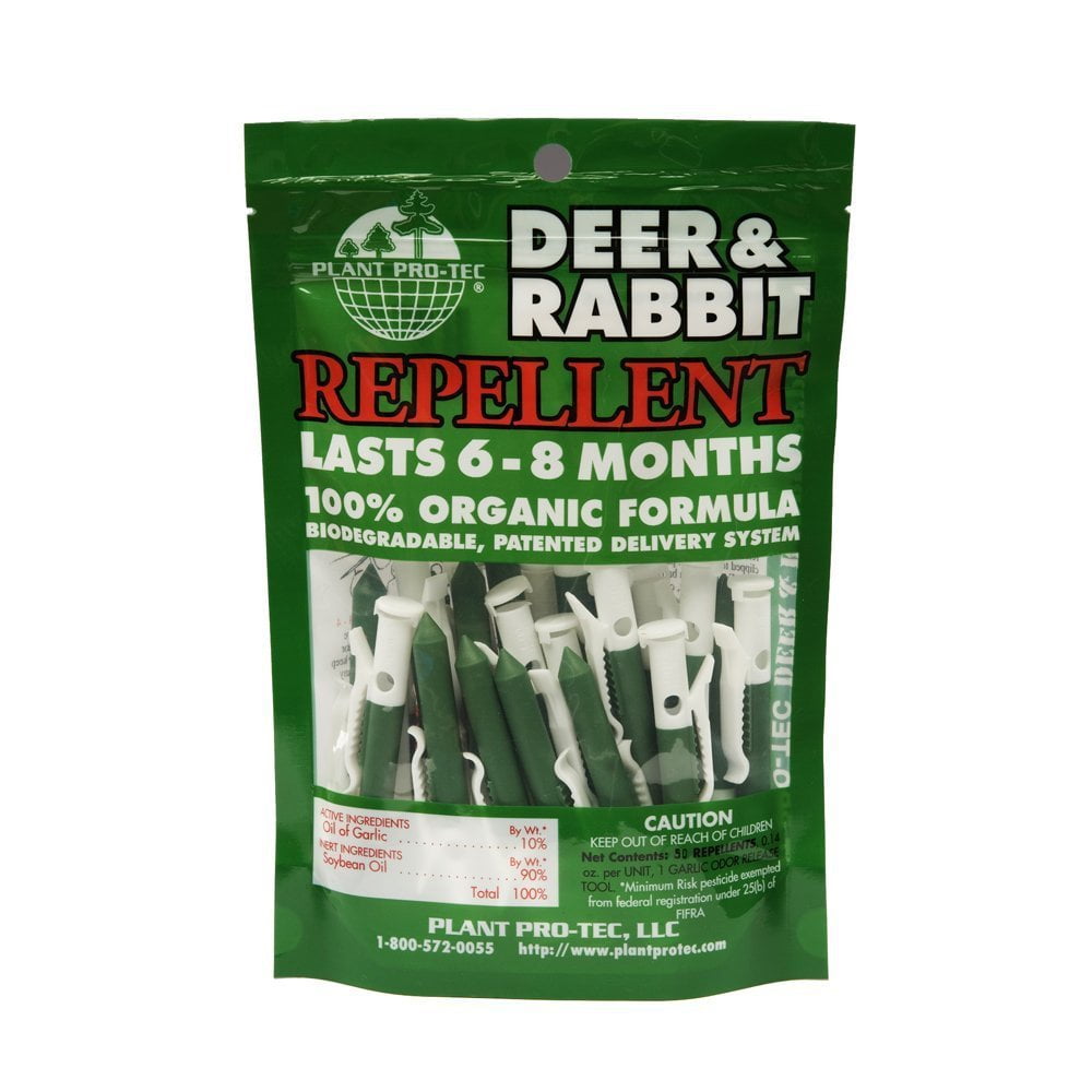 Luster Leaf Plant Pro Tec Deer and Rabbit Repellent 25 ct - Walmart.com