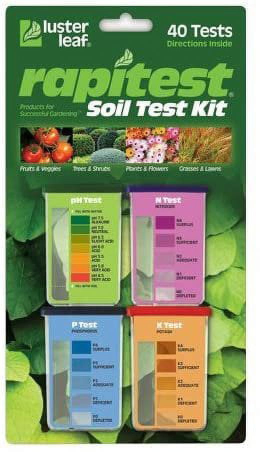 Luster Leaf Soil Test Kit, 40 Tests, Includes pH and NPK Levels ...