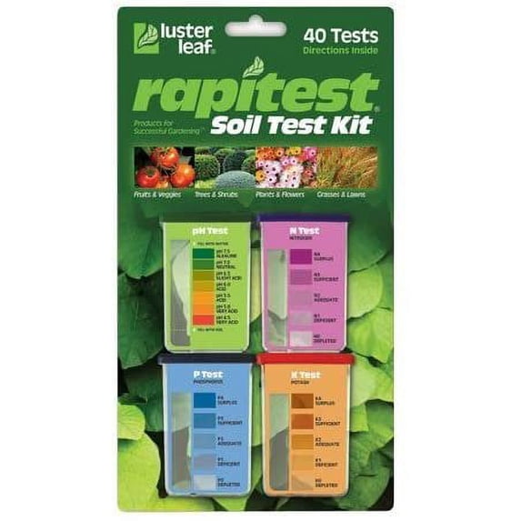 Luster Leaf Soil Test Kit, 40 Tests, Includes pH and NPK Levels ...