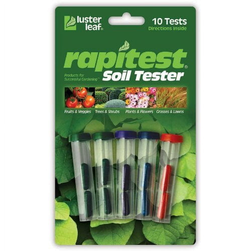 Luster Leaf Rapitest Soil Tester, pH Nitrogen Phosphorus Potash Testing ...