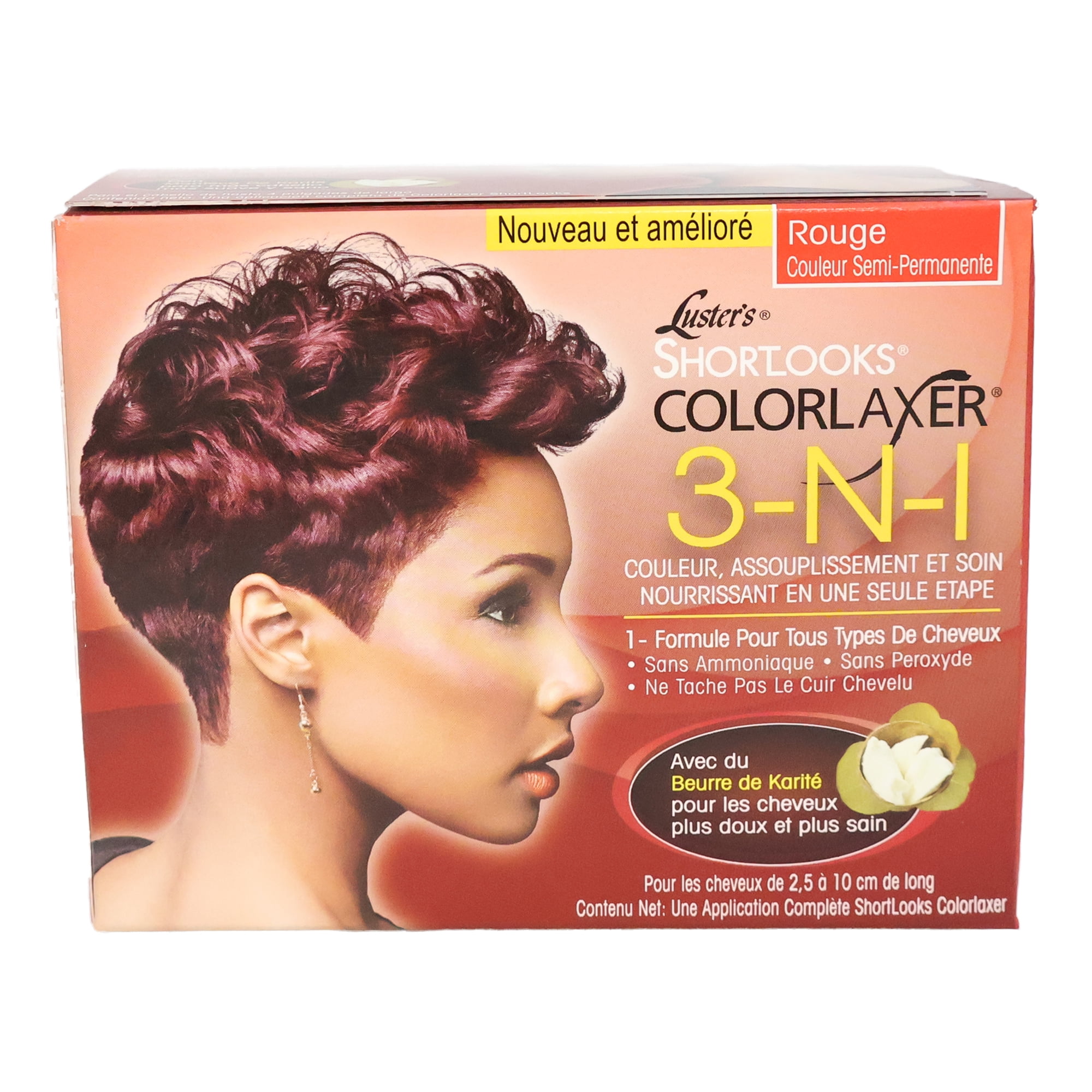 Luster's Pink Shortlooks Colorlaxer 3 In 1 - Red, Pack of 6 - Walmart.com