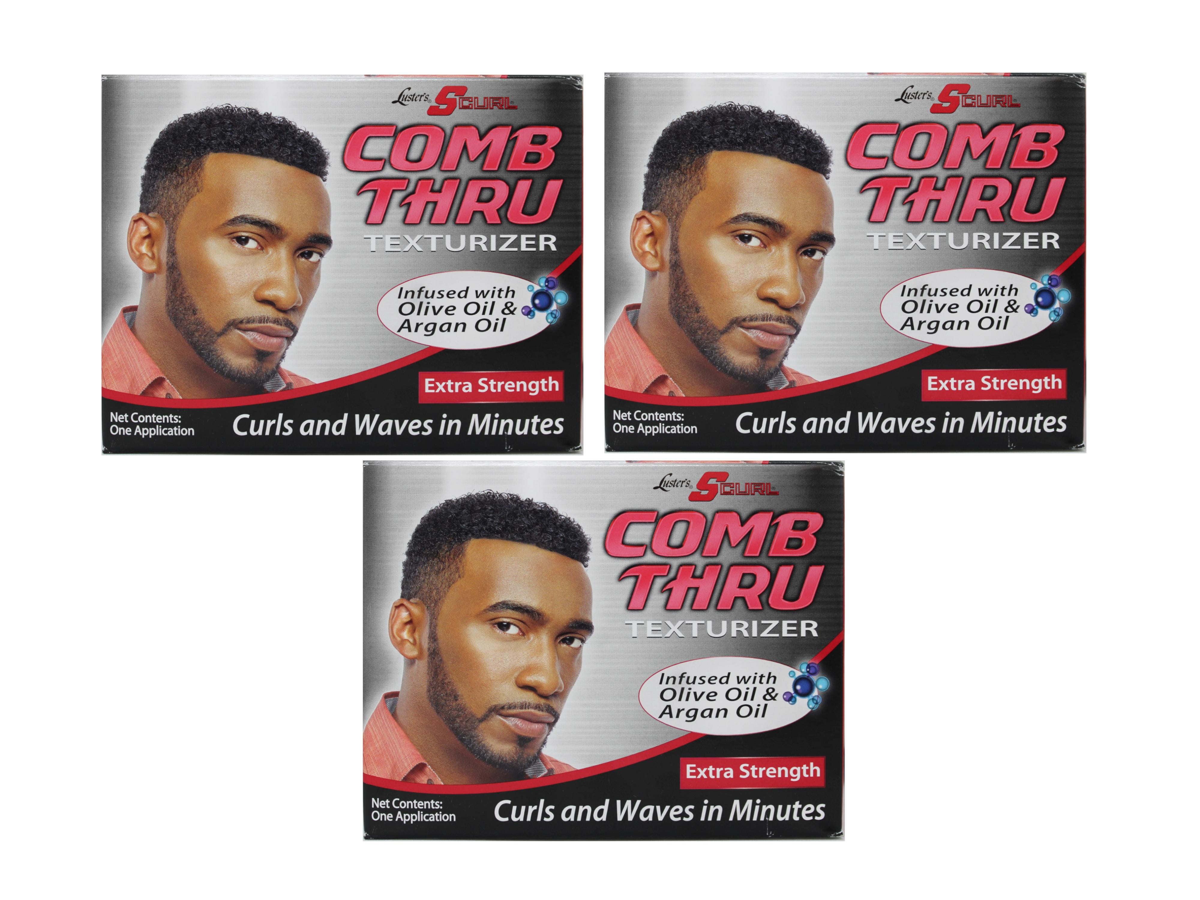 Lusters S-Curl Kit 1 Application, Exstra Strengh, Comb Thru Texturizer ...