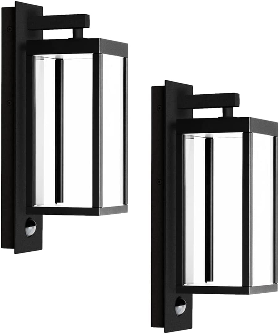 Lustrlach 2 Pack Outdoor Motion Sensor Wall Lights for House,15in LED ...