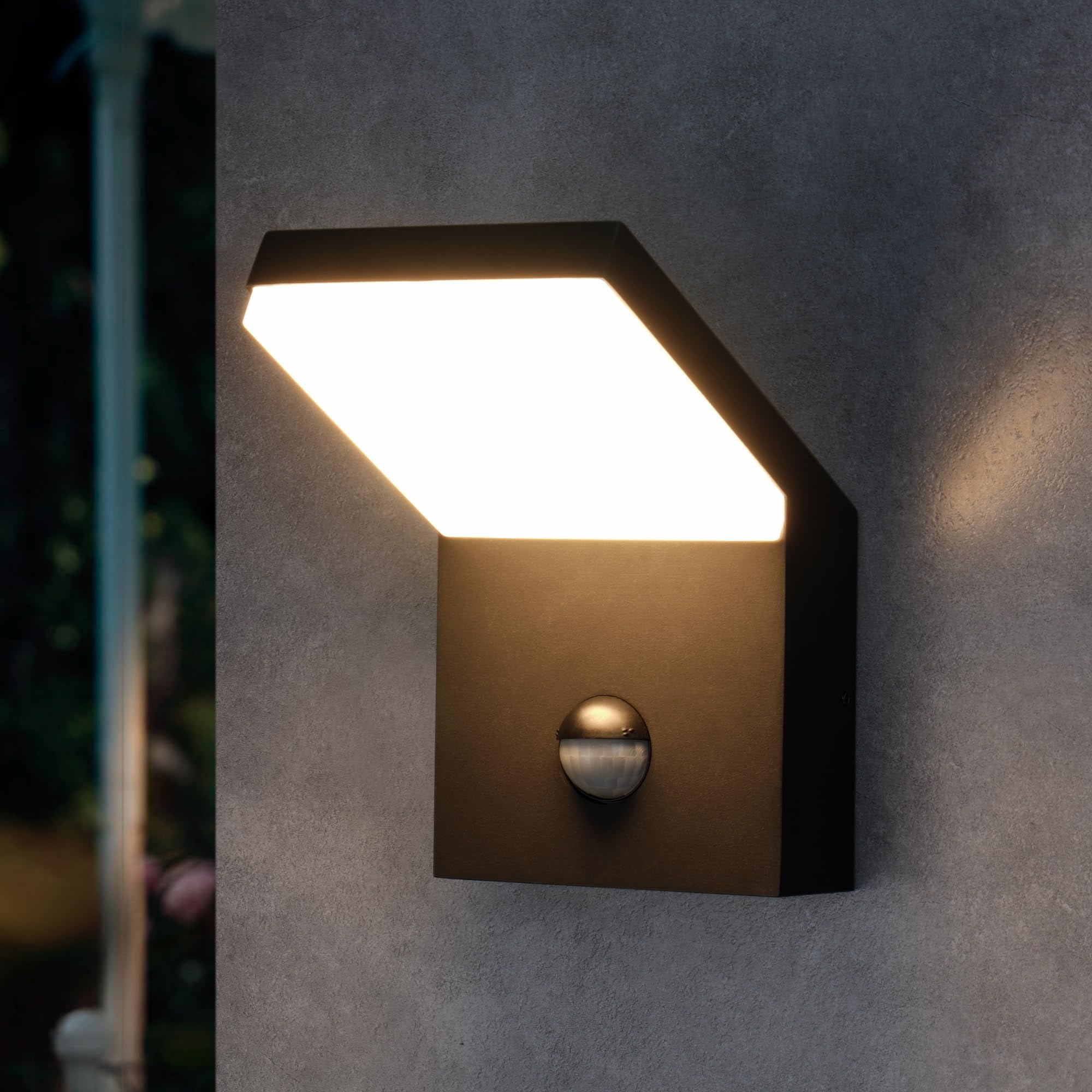 Lustrlach Motion Sensor Outdoor Wall Lights LED 1500lm Modern Exterior ...