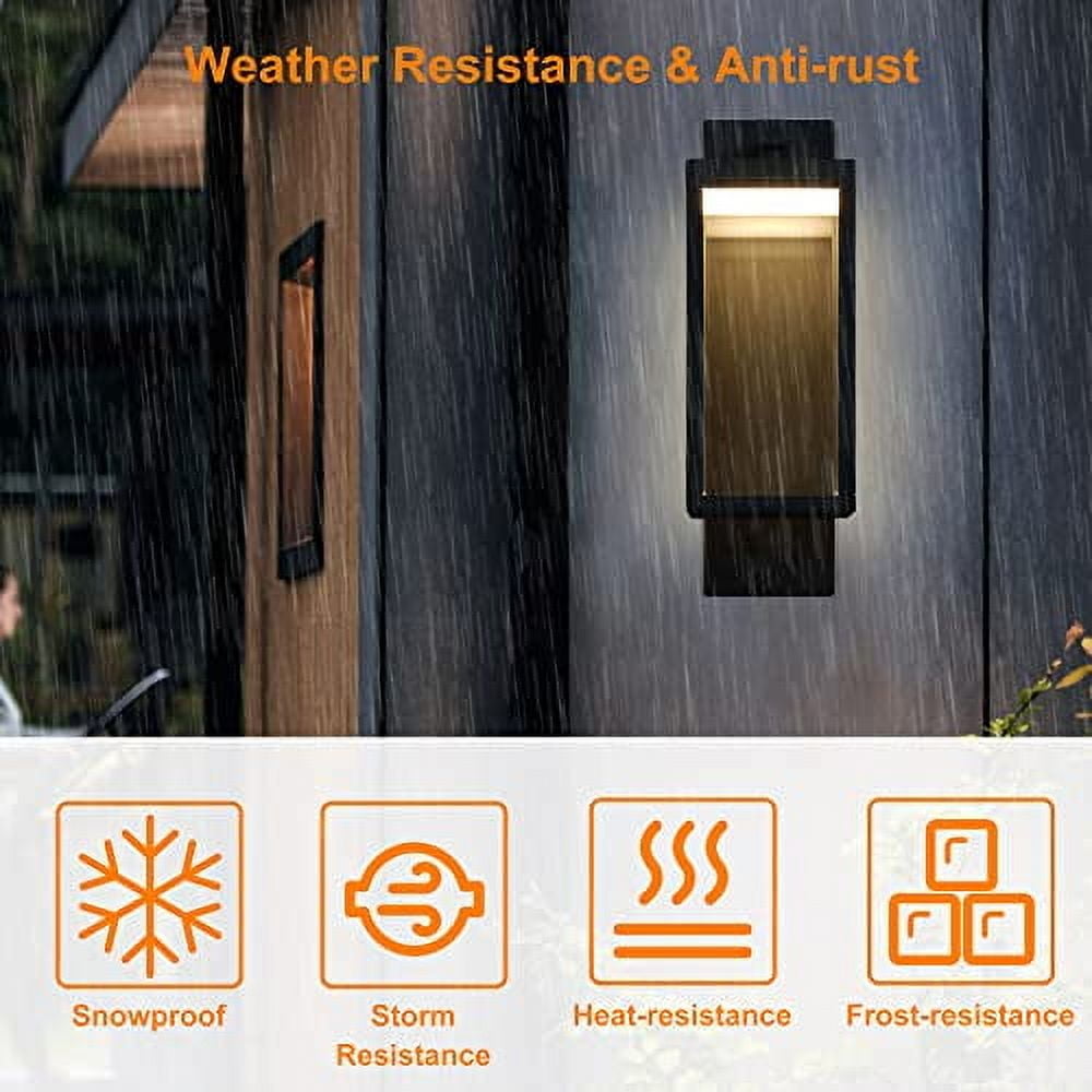 Lustrlach Outdoor Light Fixture for House LED Wall Mount Modern Porch ...