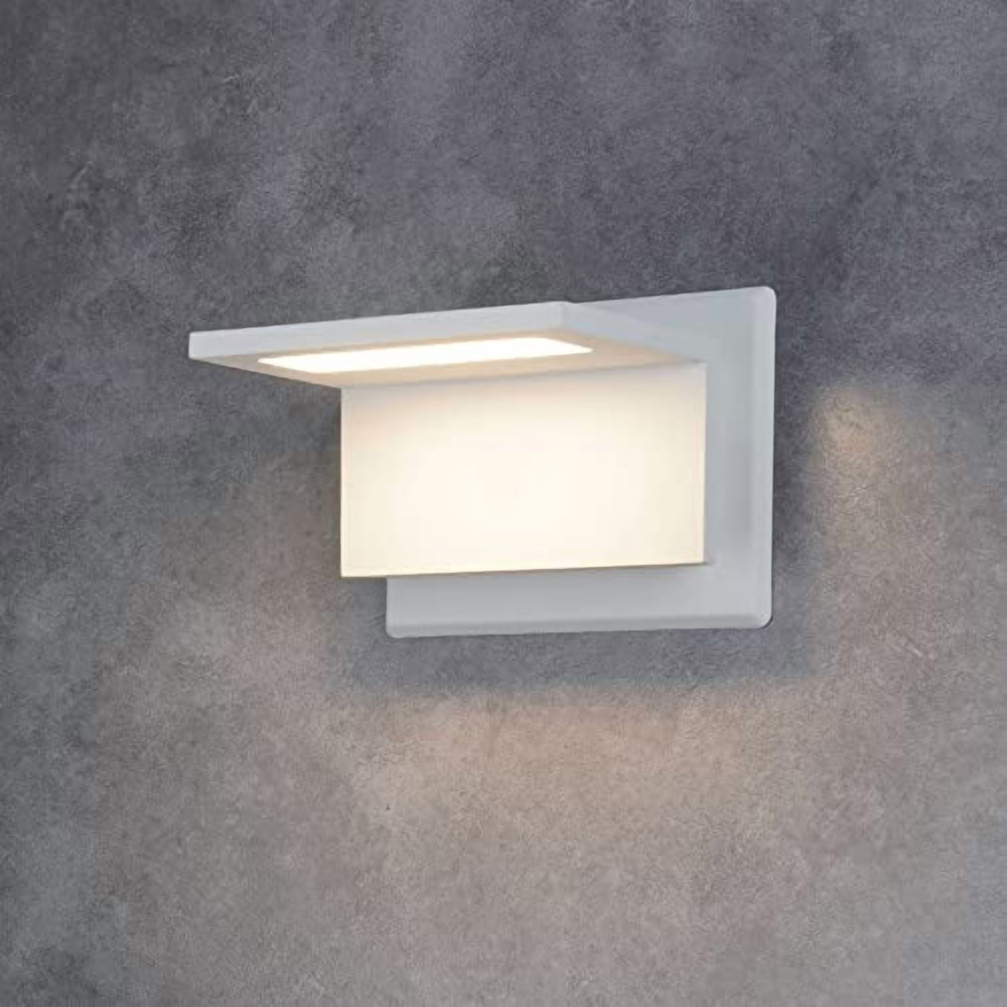 Lustrlach Outdoor Porch Wall Light Fixture Exterior White Modern LED ...