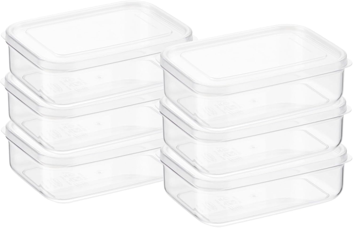 Lustroware 6 Set, Micro Clear 1.4qt Kitchen Pantry Food Storage ...