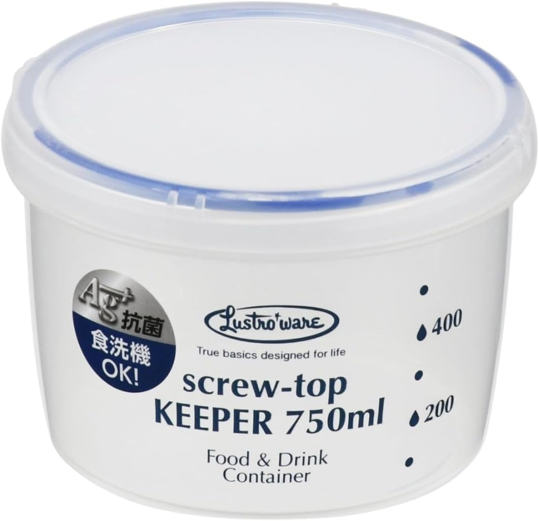 Lustroware Airtight Screw Top Food Containers with Measurement Marks | BPA free | Microwave and ...
