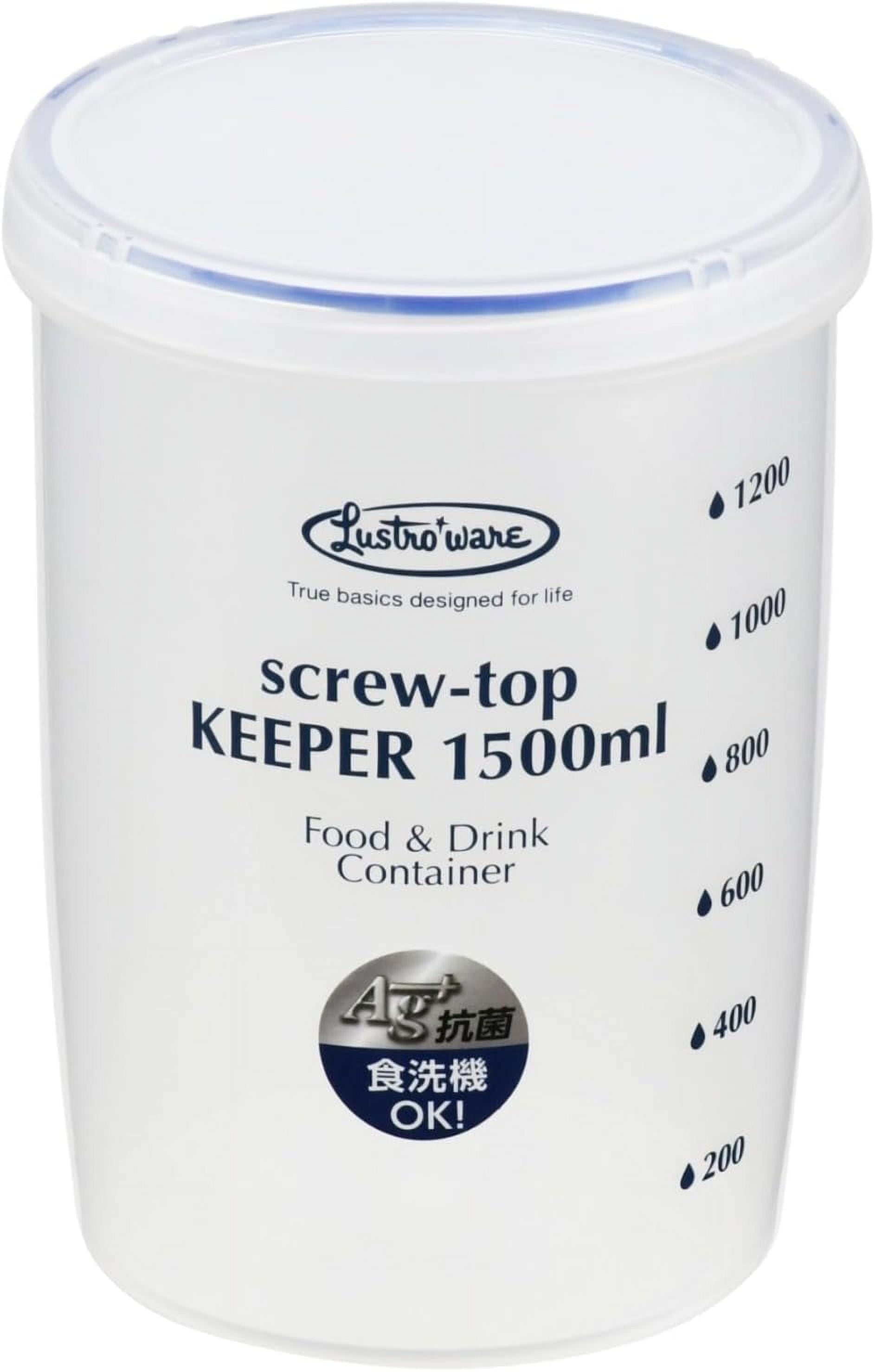Lustroware Airtight Food Containers, Screw Top, Measurement Marks, 51 ...