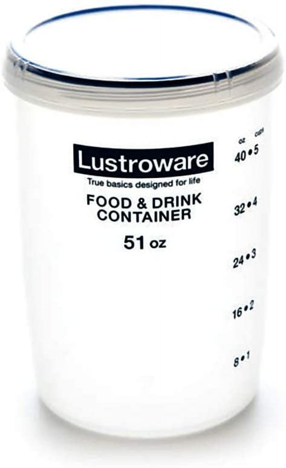 Lustroware Airtight Screw Top Food Containers with Measurement Marks ...