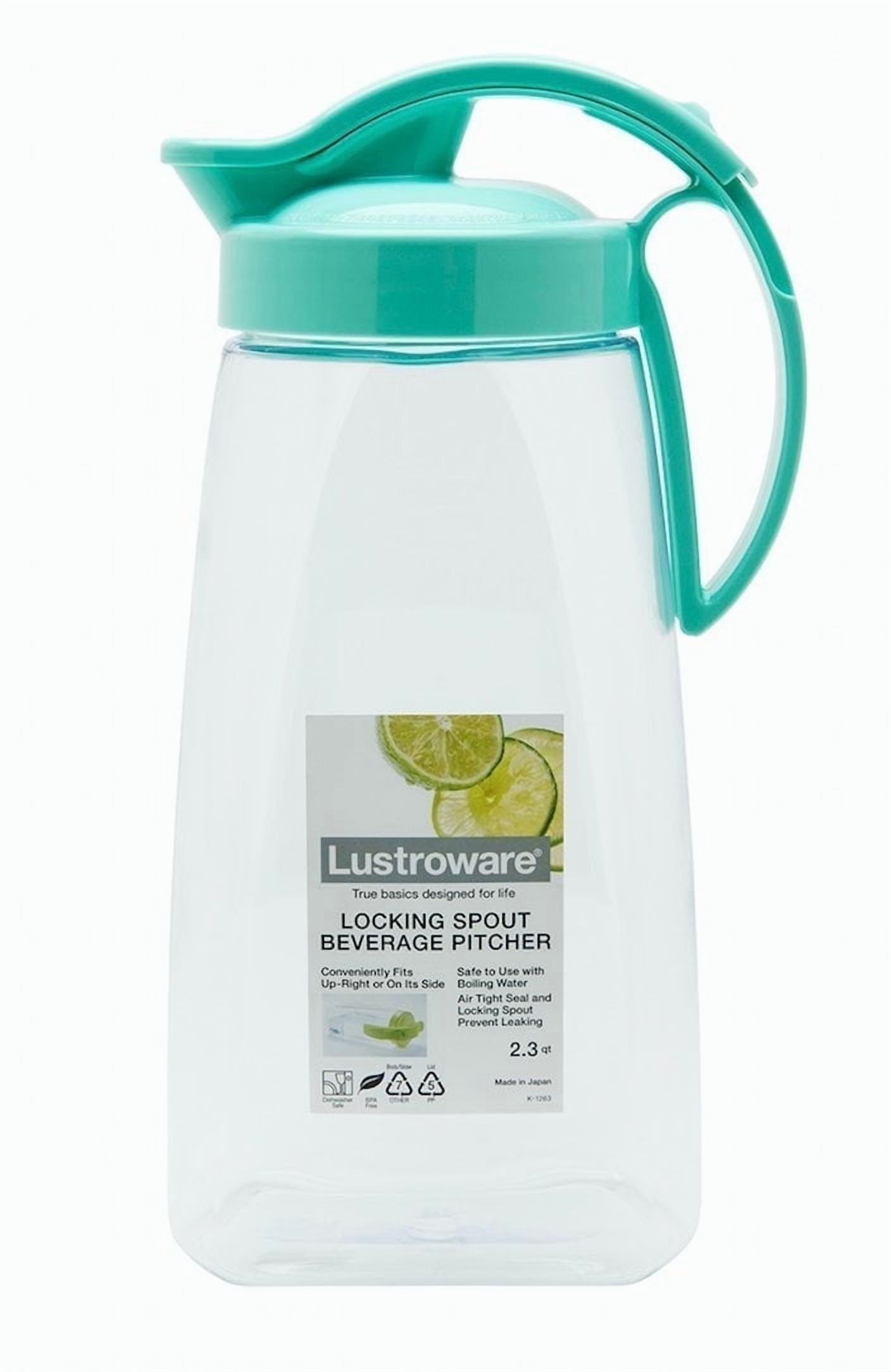 Lustroware Pitcher, Heat Resistant & Airtight, BPA-Free, 2.3QT ...