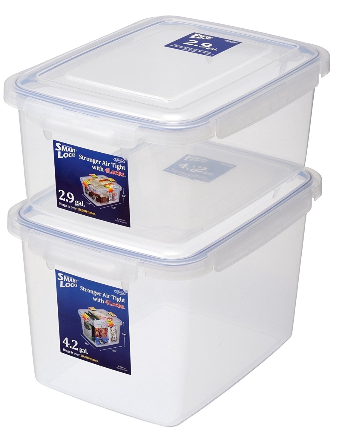 Lustroware Smart Keep Box, Set of 2 2.9gal 4.2gal LSX217 - Walmart.com