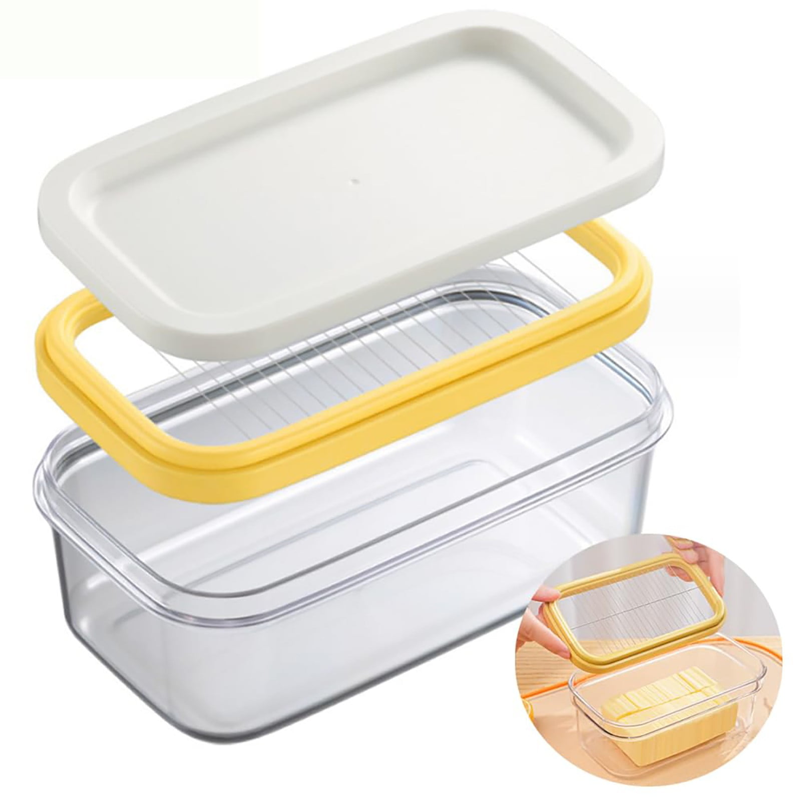 Lusxy Butter Cutter Slicer Single Stick Butter Slicer Cutter Stainless ...