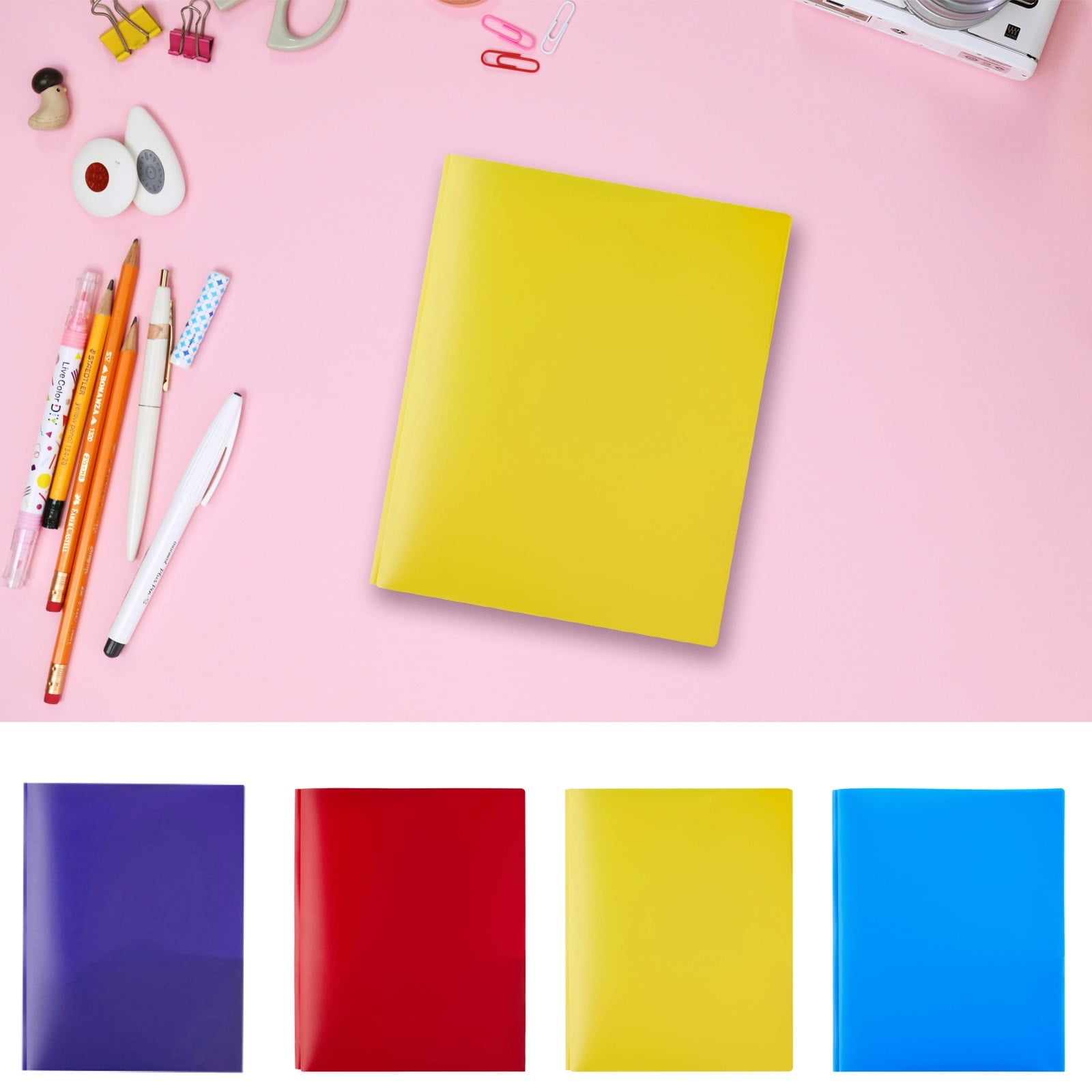 Lusxy Dunwell Two-Pocket Folders with 2-Prong Fasteners with Fasteners ...