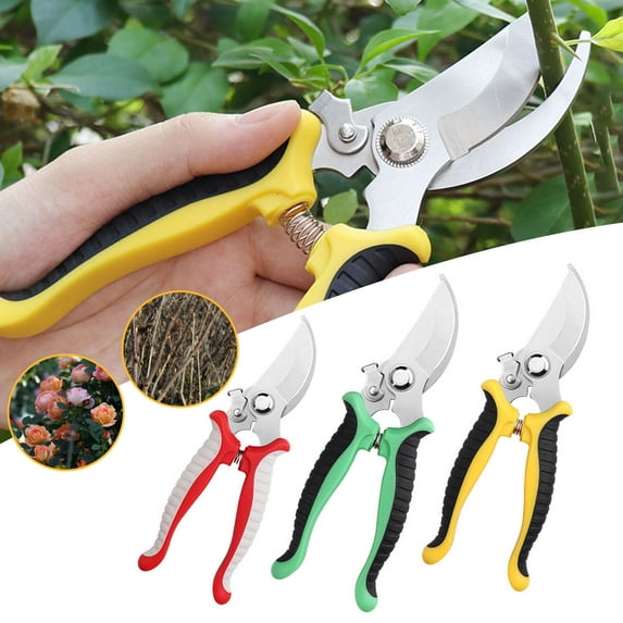 Lusxy Garden Pruners Handheld, Pruning Shears for Gardening, Straight ...