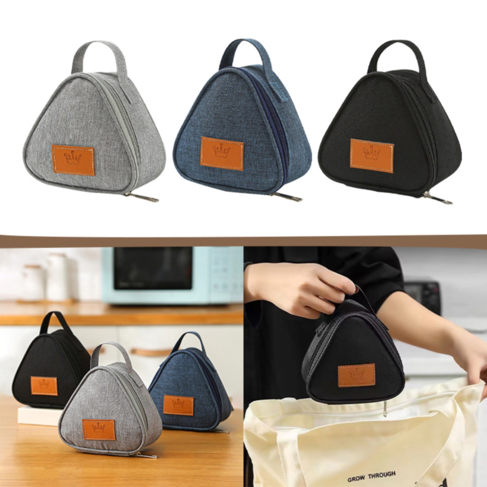 Lusxy Insulated Snack Bag Small Reusable Snack Bags Food Container for ...