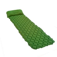 Camping Sleeping Pad, Ultralight Camping Mat with Pillow Built-in Foot ...