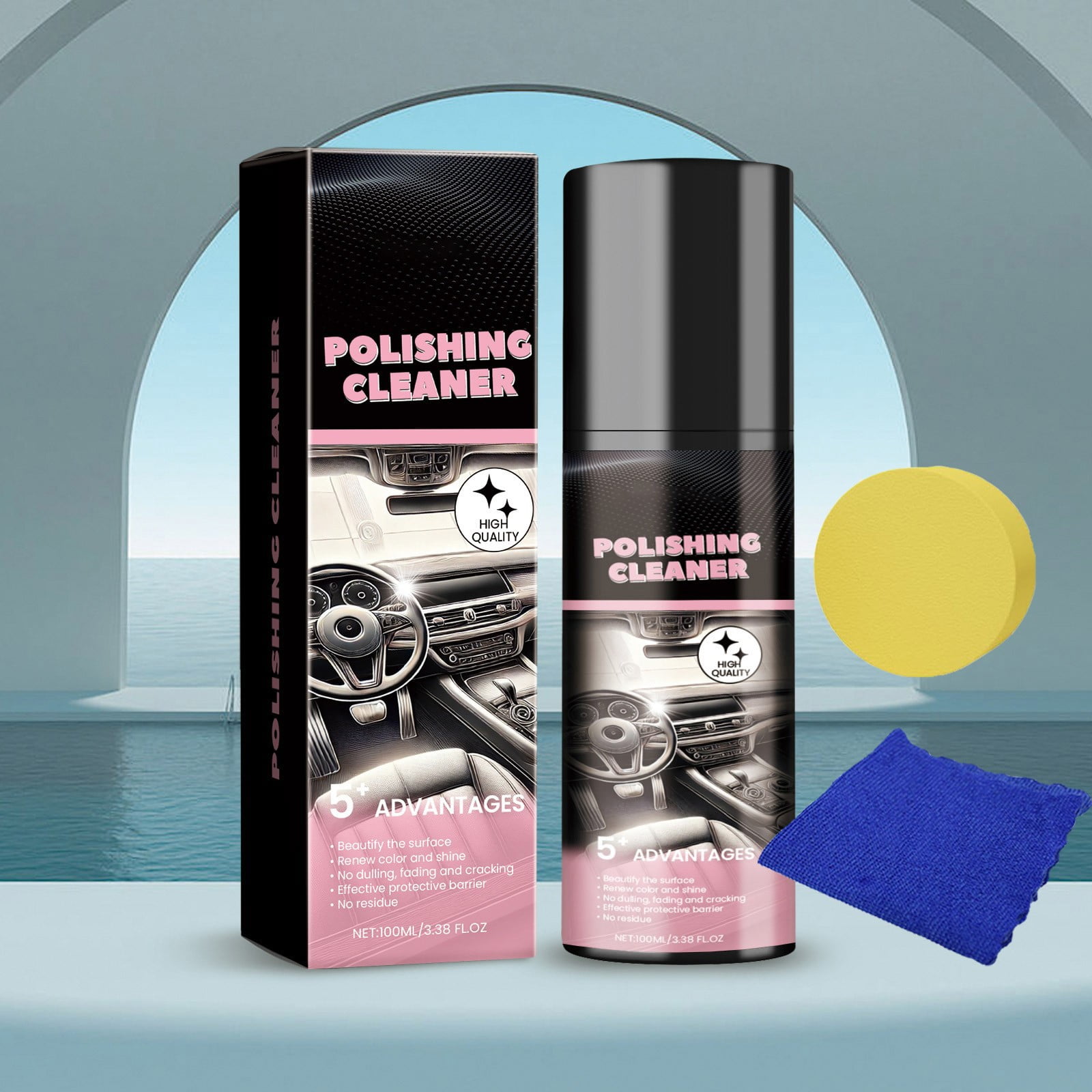 LutIedan Car Interior Polishing Cleaner Automotive Interior Polishing ...