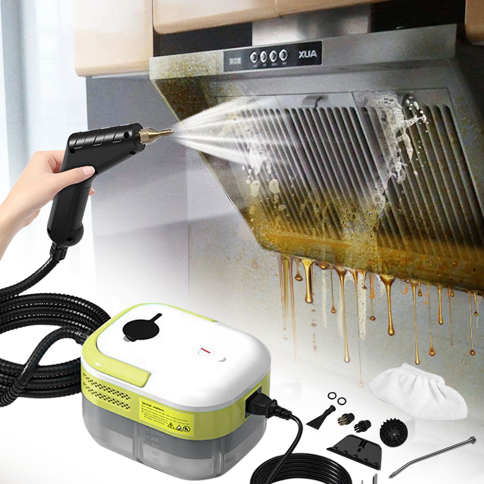 LutIedan Handheld Steam Cleaner High-Pressure with Large Tank ...