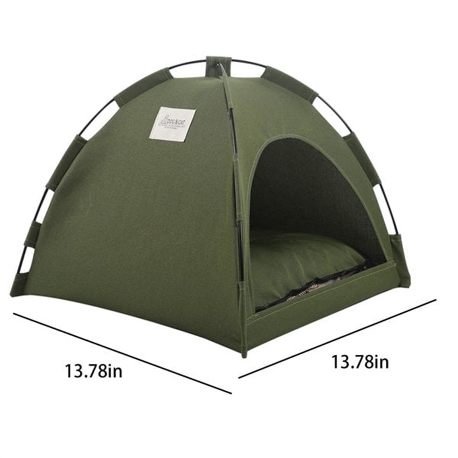 LutIedan Portable Foldable Cats Tent House Pet Outdoor Camping Tent ...