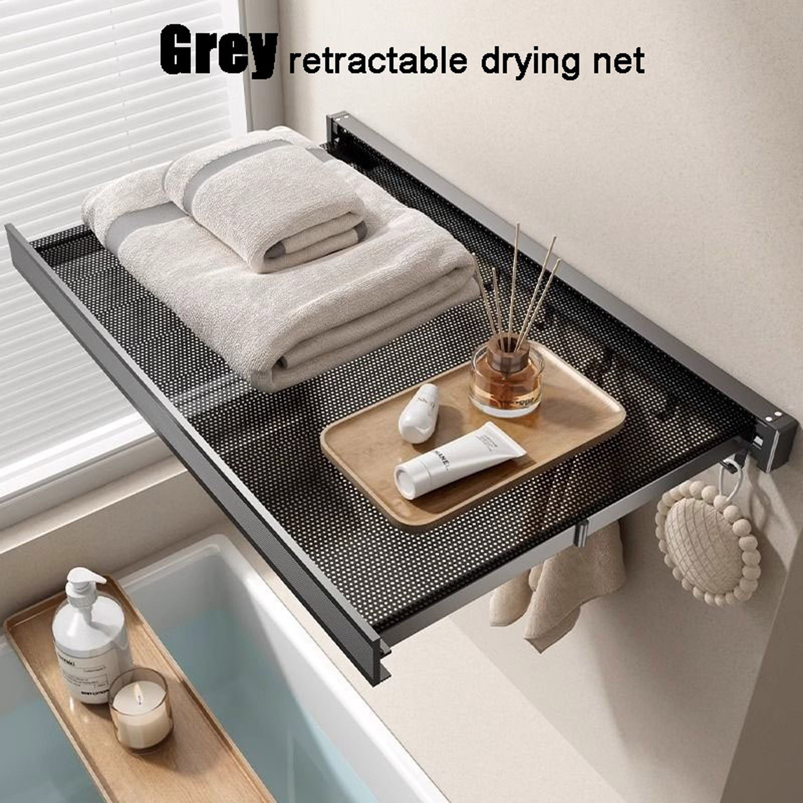 LutIedan Retractable Clothes Drying Net Foldable Laundry Rack for ...
