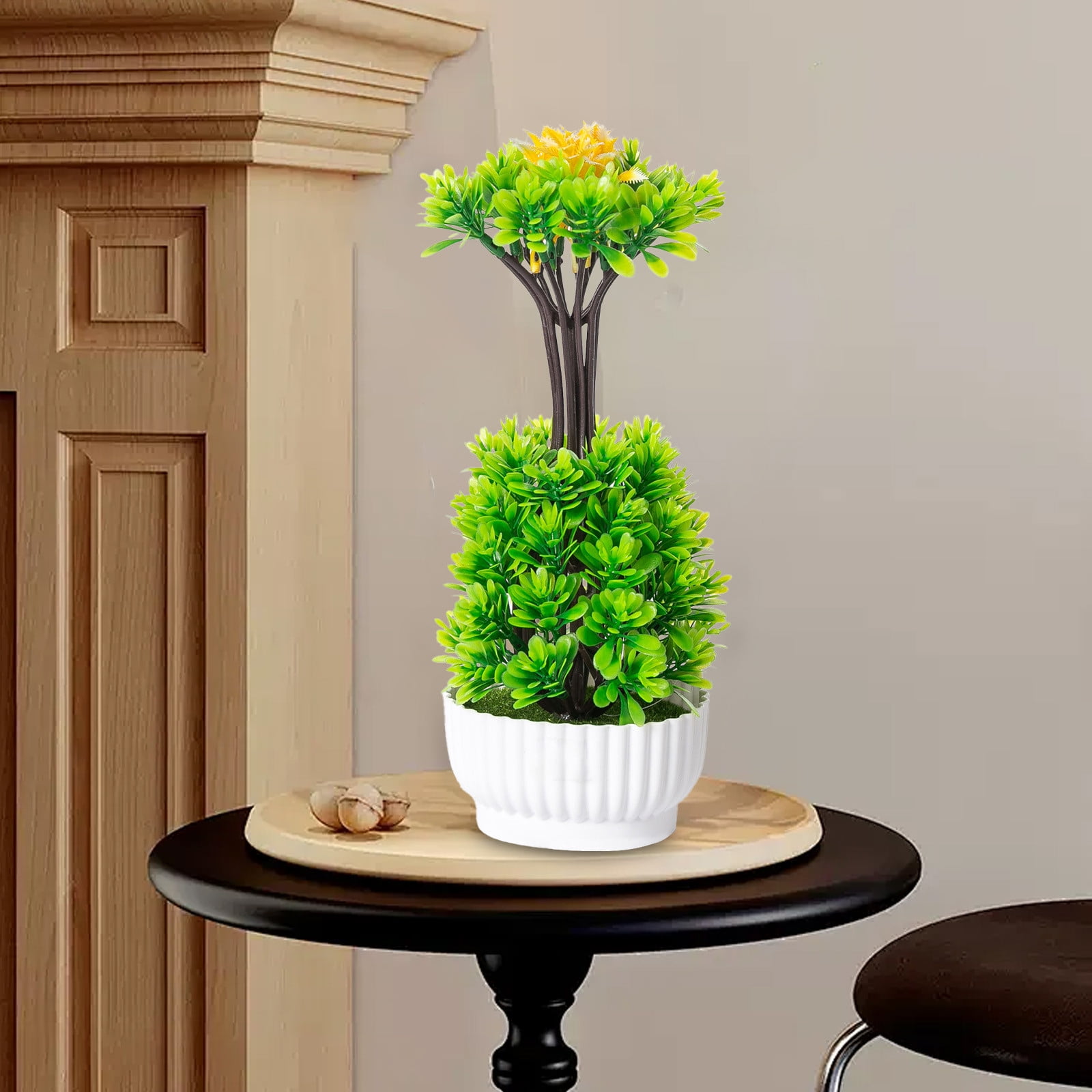 LutIedan Table Top Artificial Plant with Pot Artificial Potted Green ...