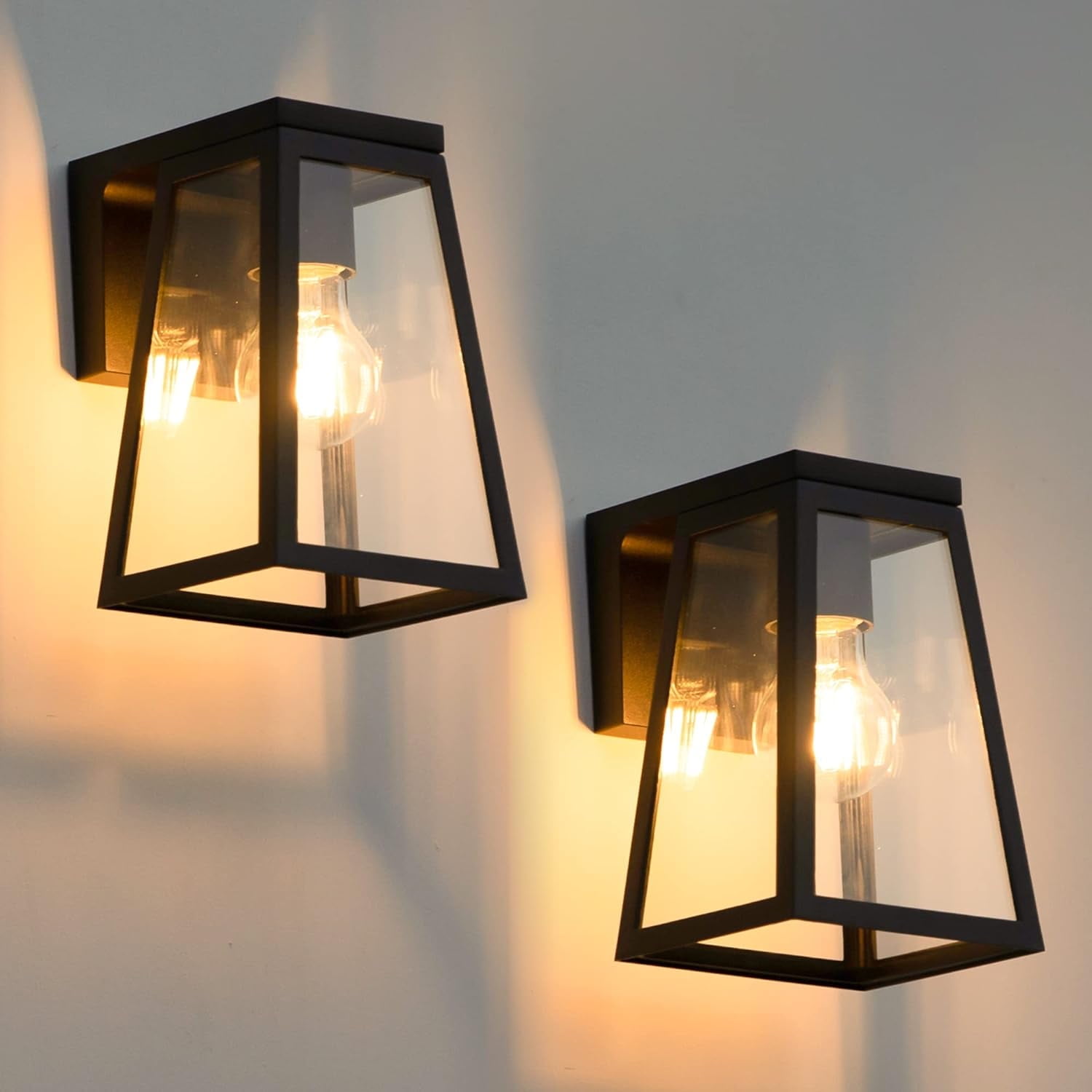 Lutec Solar Outdoor Wall Lantern (2 Count) - Walmart.com
