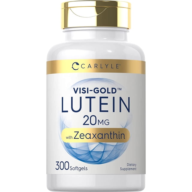 Lutein & Zeaxanthin 300 Softgels - Athletic supplements - Walmart ...