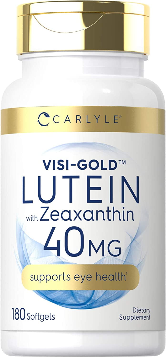 Carlyle Lutein 40mg and Zeaxanthin 180 Softgels | Eye Vitamins | Vision ...