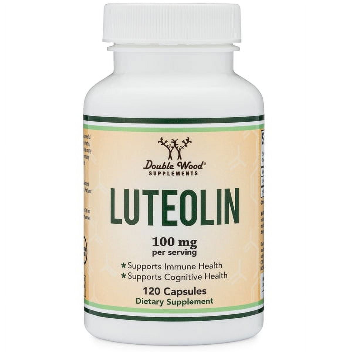 Luteolin Supplement 100mg Servings (120 Capsules, Manufactured in The ...