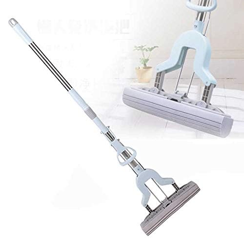 Luteti Sponge Mop Roller Sponge Mop Self Squeeze Sponge Mop Stainless ...