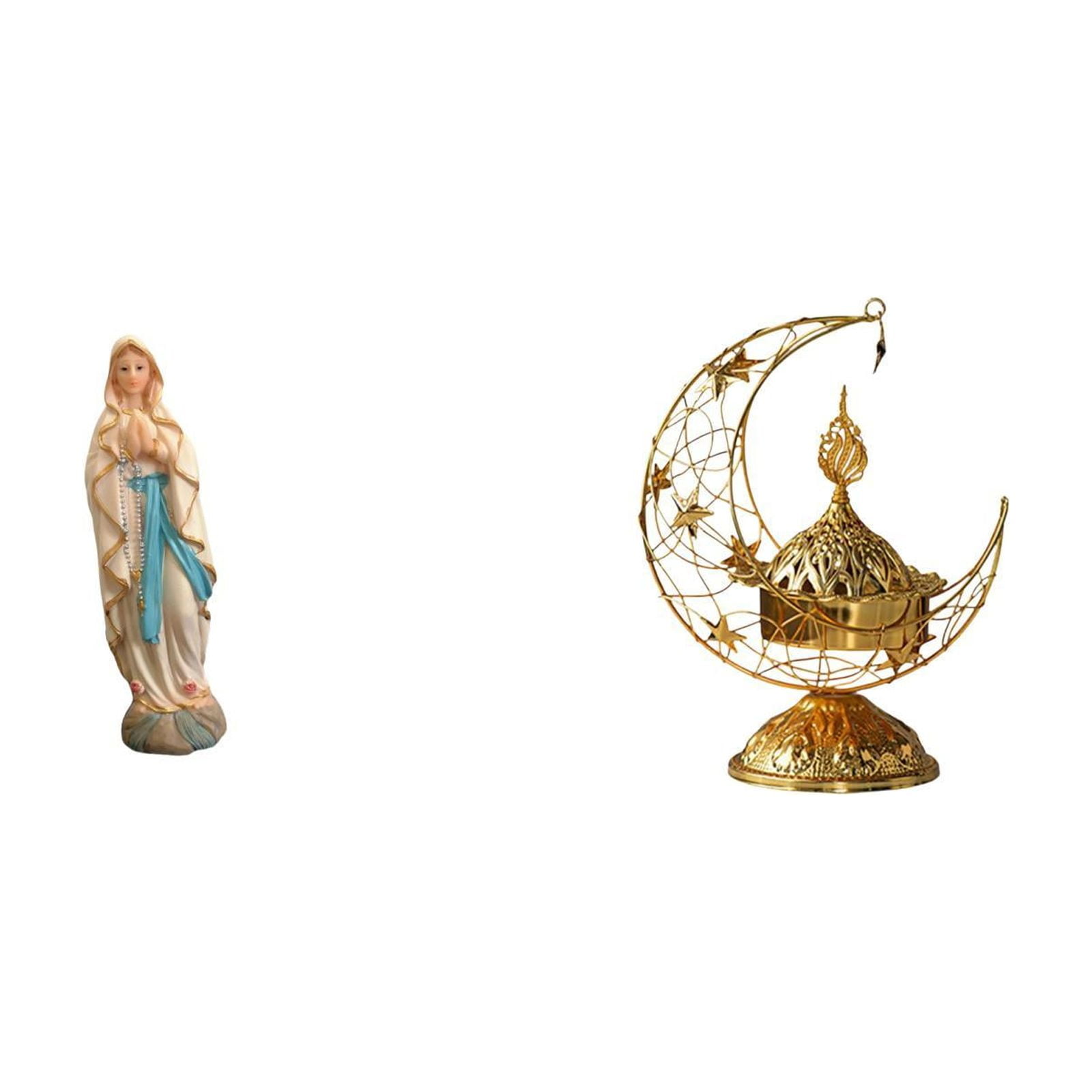Luther Figurine Arabic Incense Holder Virgin Mary Statue Resin Material ...