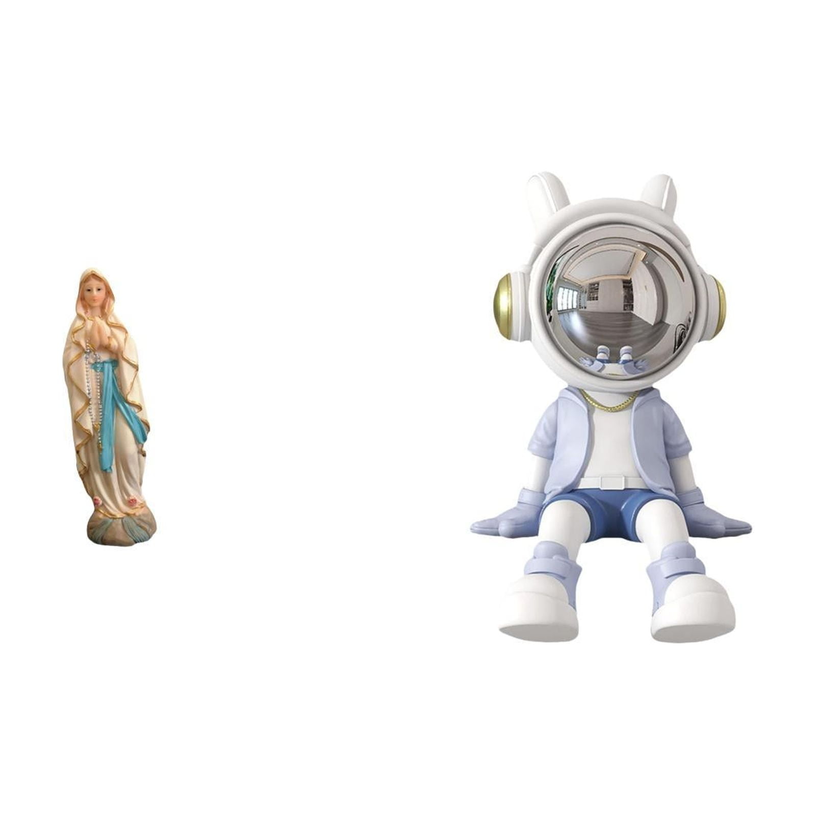 Luther Statue Virgin Mary Figurine Astronaut Sculpture Resin Material ...