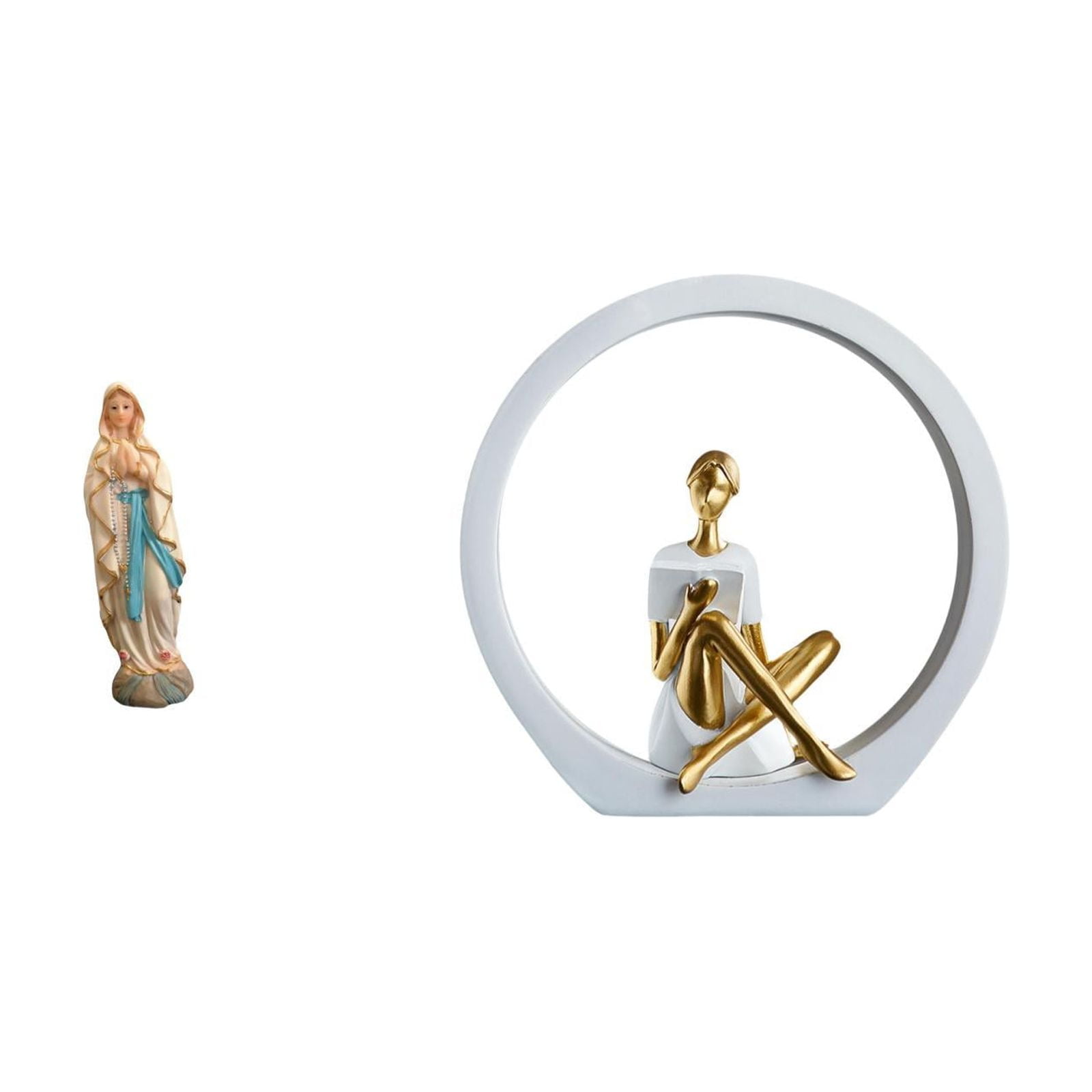Luther Statue Virgin Mary Figurine Girl Sculpture Durable Resin ...