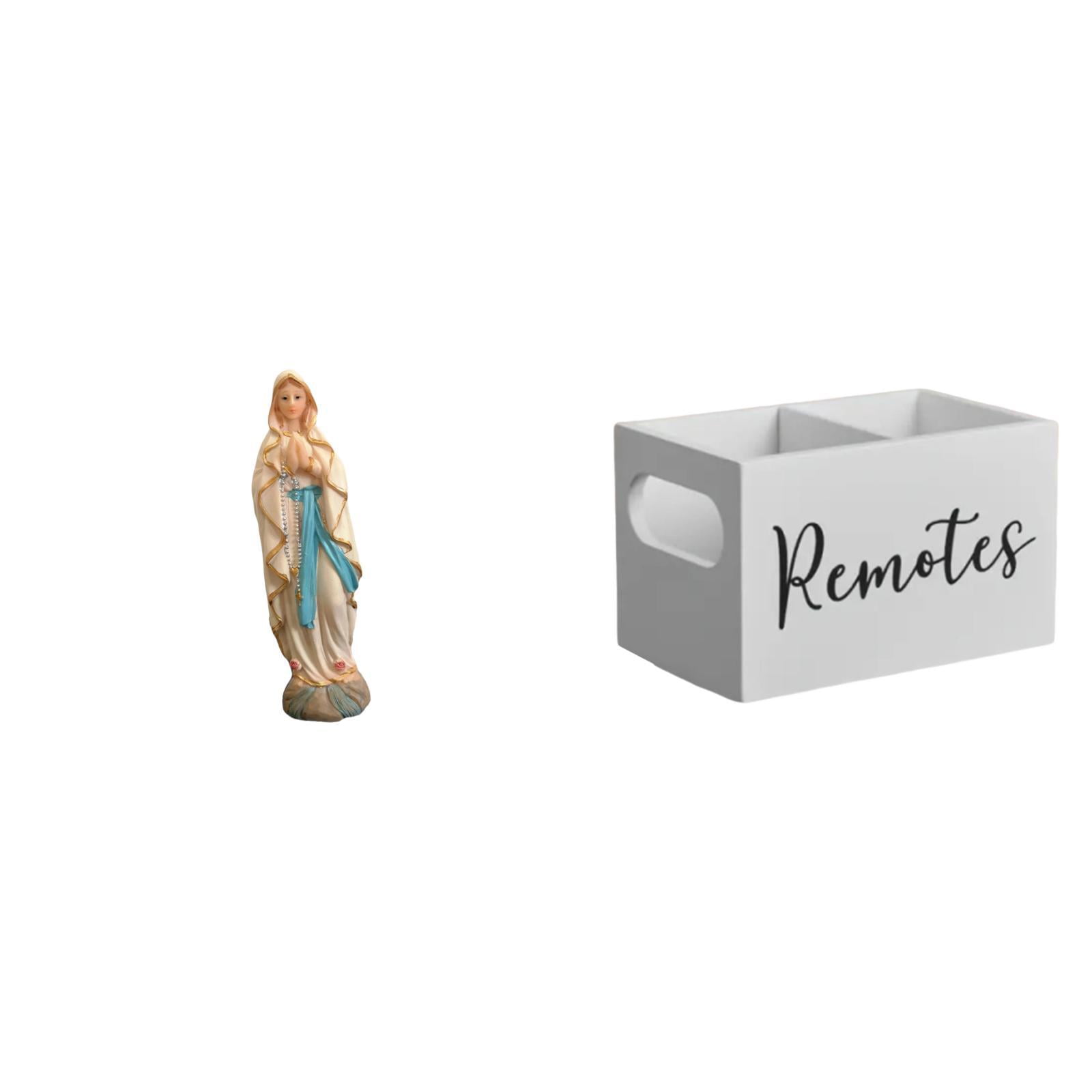 Luther Statue Virgin Mary Figurine Remote Control Holder Wooden ...