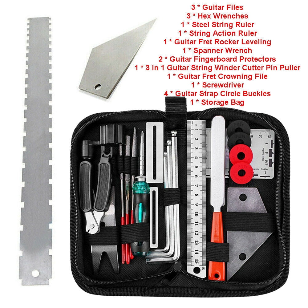Luthier Guitar Care Repair Maintenance Tools Set Neck Notched Straight ...